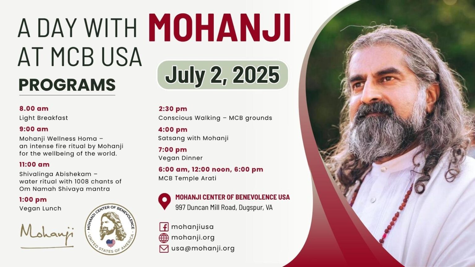 2025 July - A day with Mohanji - Mohanji Foundation USA